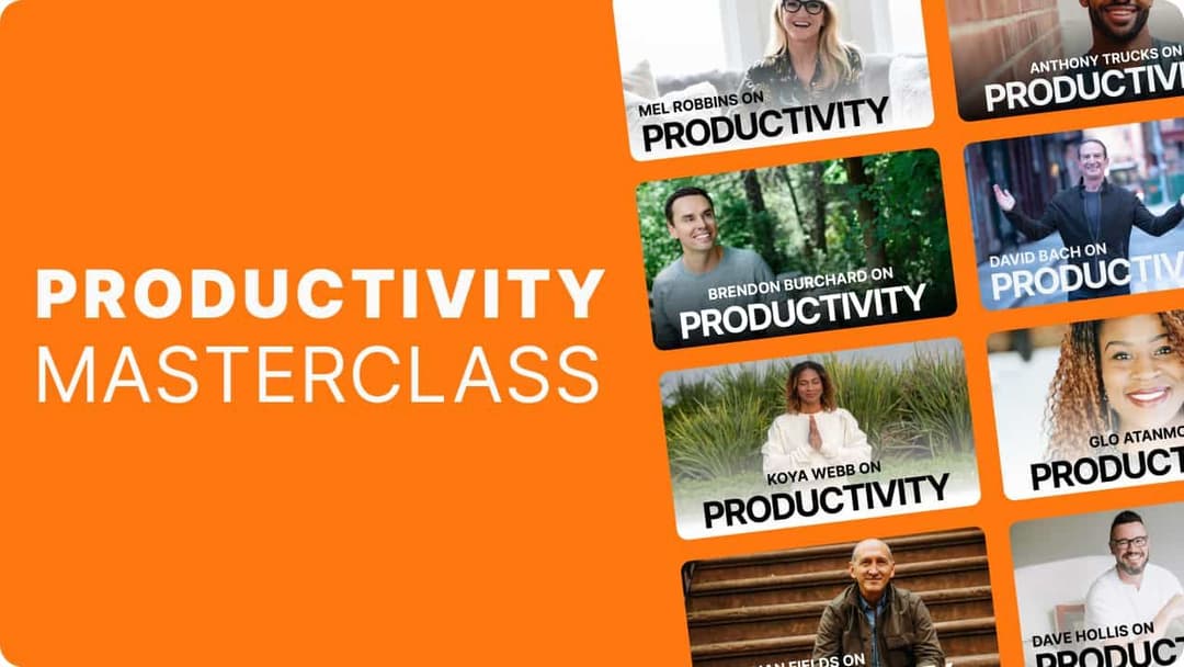 Productivity Masterclass Welcome